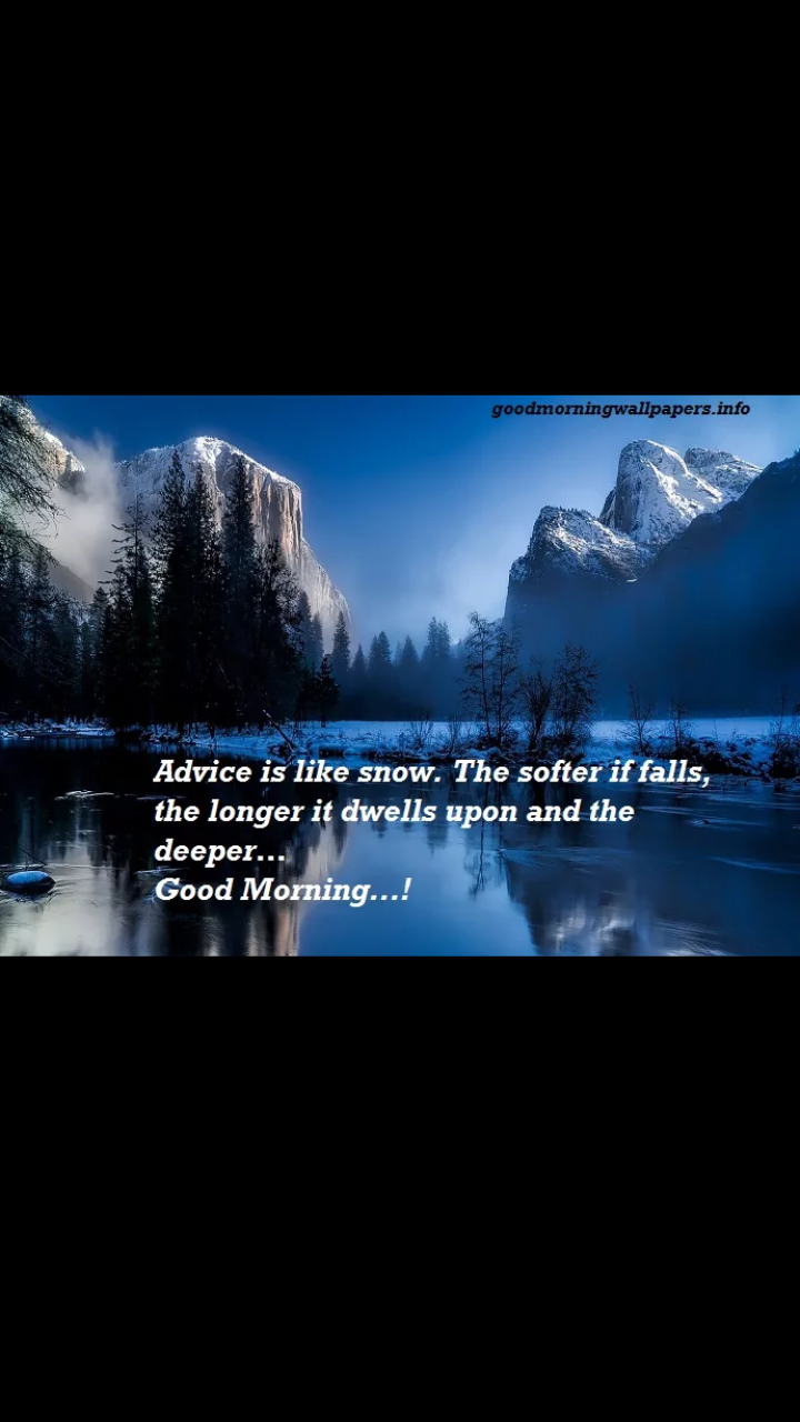 Good Morning Snow Quotes