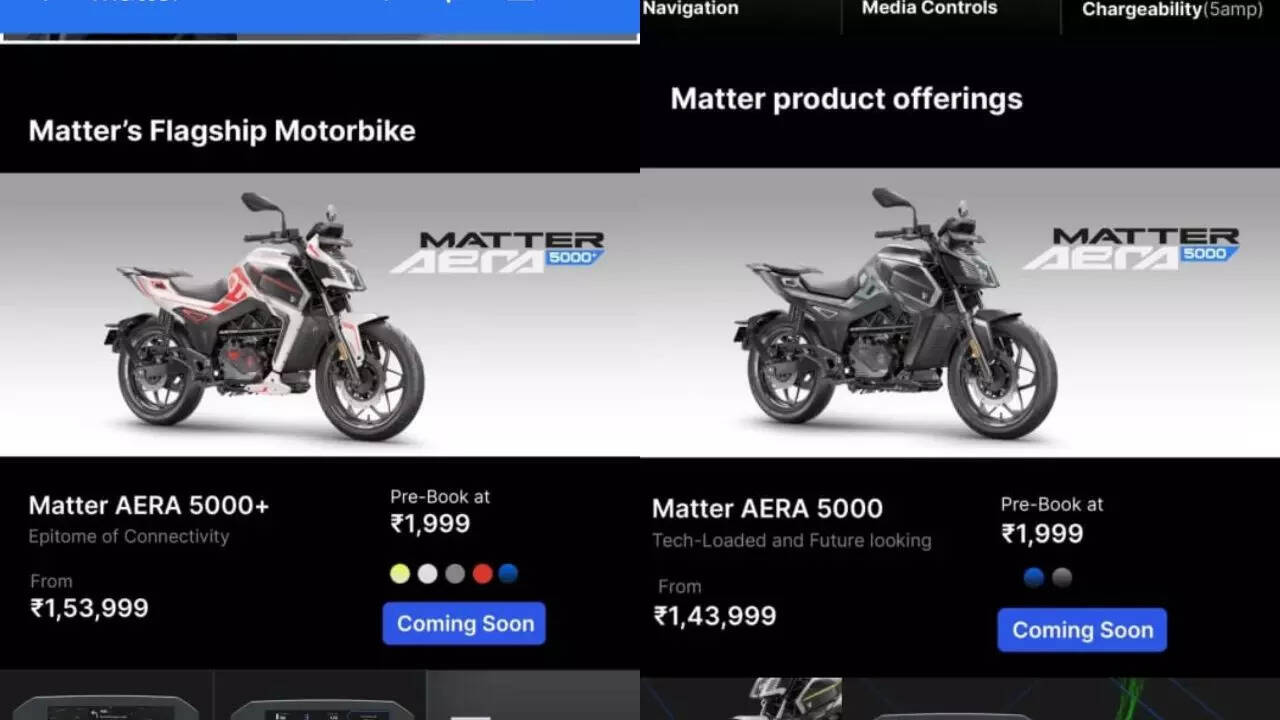 Matter Aera 5000 and 5000+ Pre-Booking to Start from May 17 | Electric ...