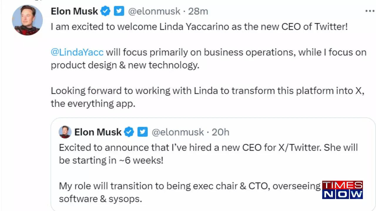 Twitter Has a New CEO: Elon Musk Welcomes Linda Yaccarino Onboard the ...