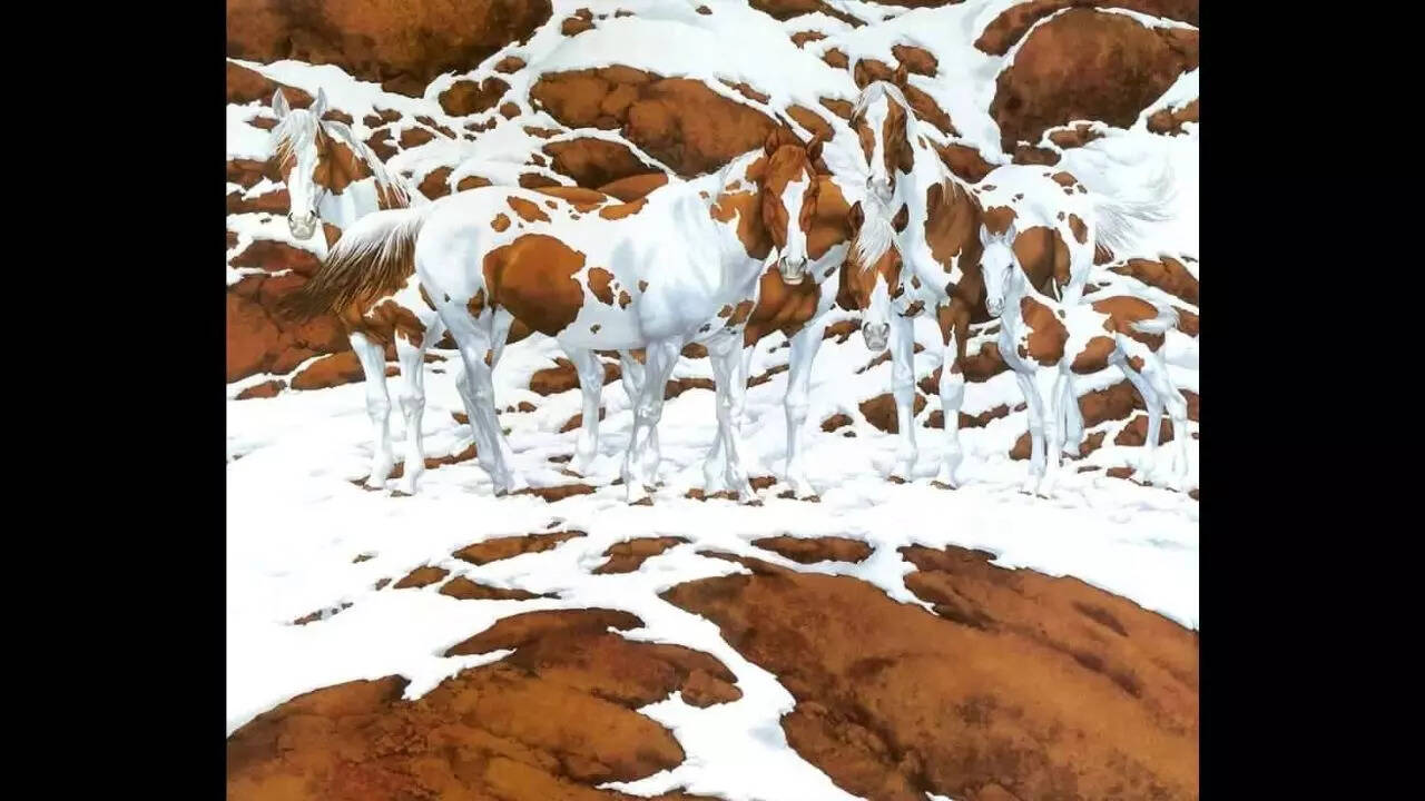 Optical Illusion: Find The Number Of Hidden Horses In The Image In Just ...