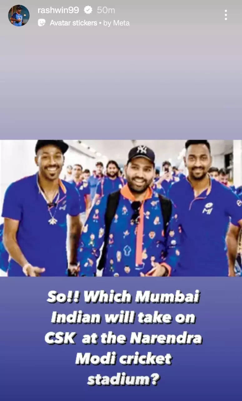 So Which Mumbai Indian...: R Ashwin's Hilarious Yet Intelligent Post ...