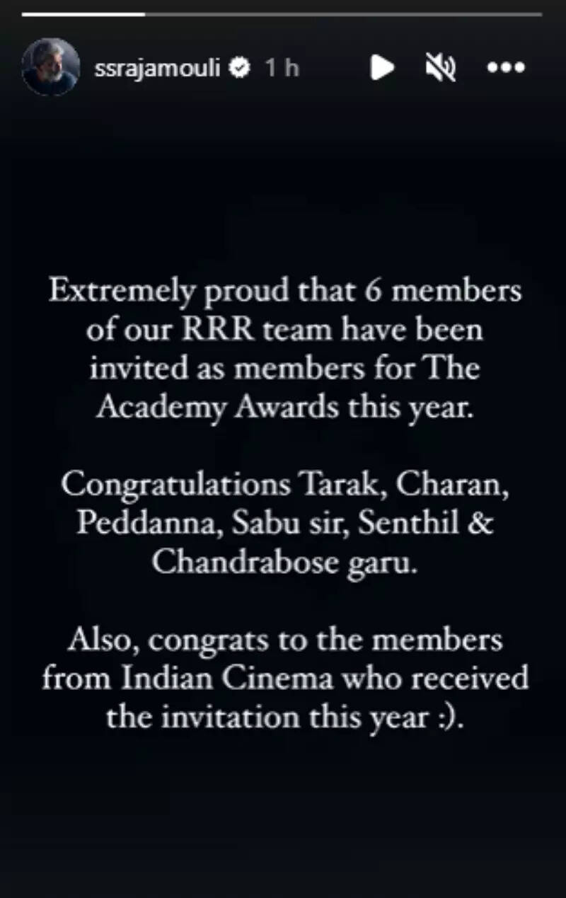 SS Rajamouli Takes Dig At The Academy For Not Inviting Him As Member ...