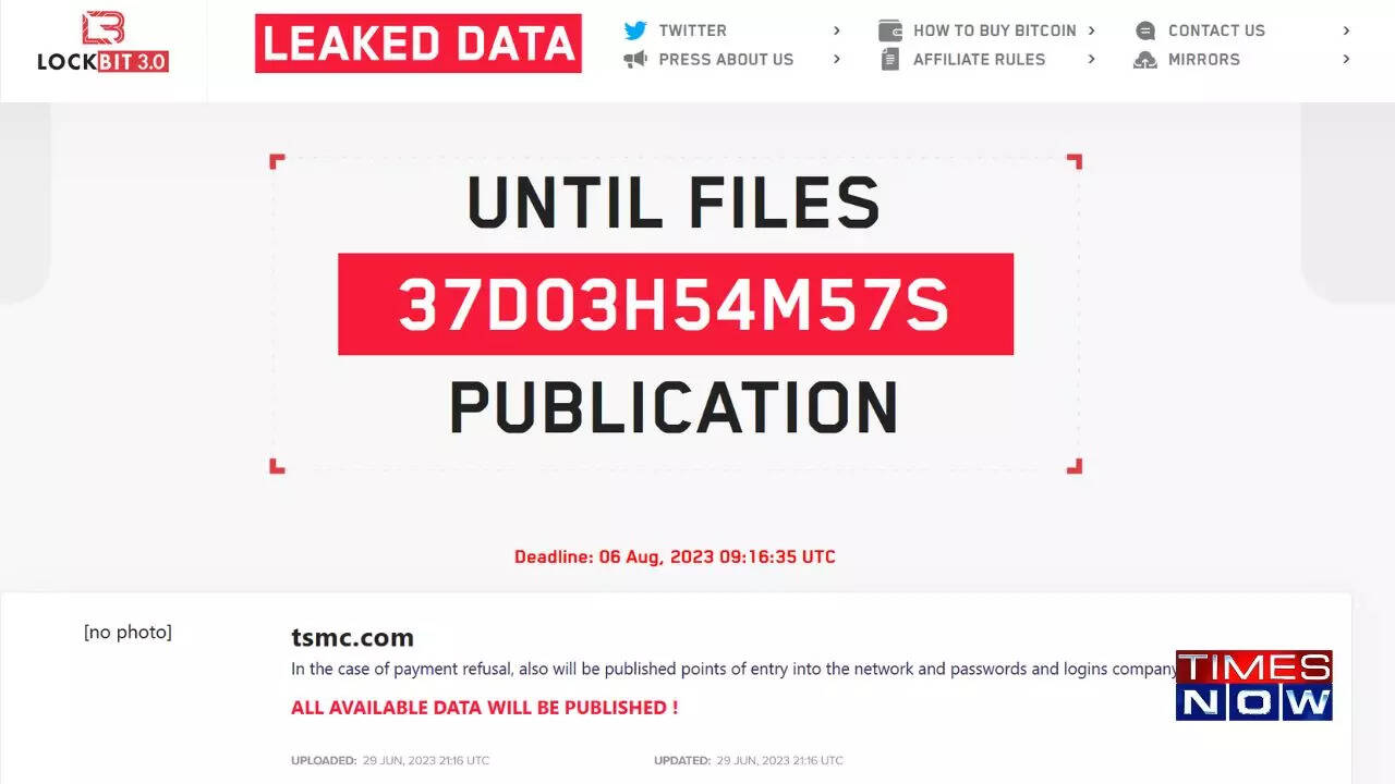 Silicon Heist: Notorious LockBit 3.0 Ransomware Gang Targets World's ...