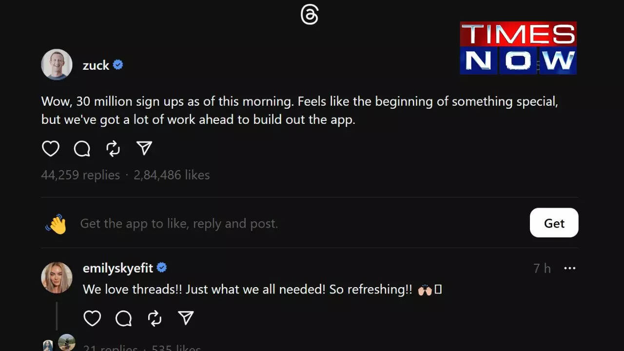 Zuckerberg's Threads Speeds Past ChatGPT, Hitting 30 Million Downloads ...
