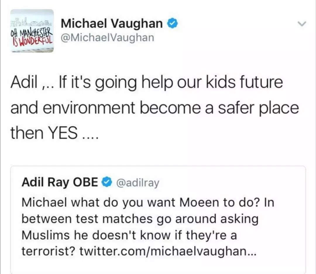 It Was Very Silly, Dumb Really: Moeen Ali Slams Michael Vaughan For ...