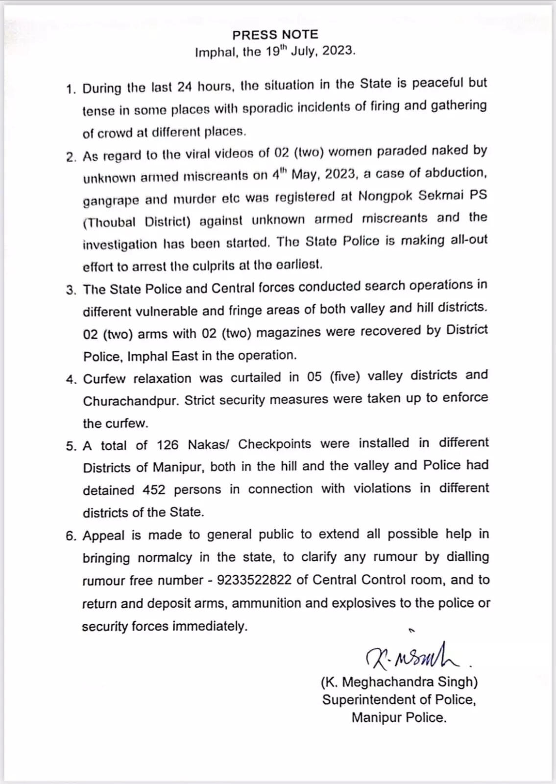 Manipur Horror On Camera: 2 Women Gang-Raped, Paraded Naked By Mob | India News, Times Now