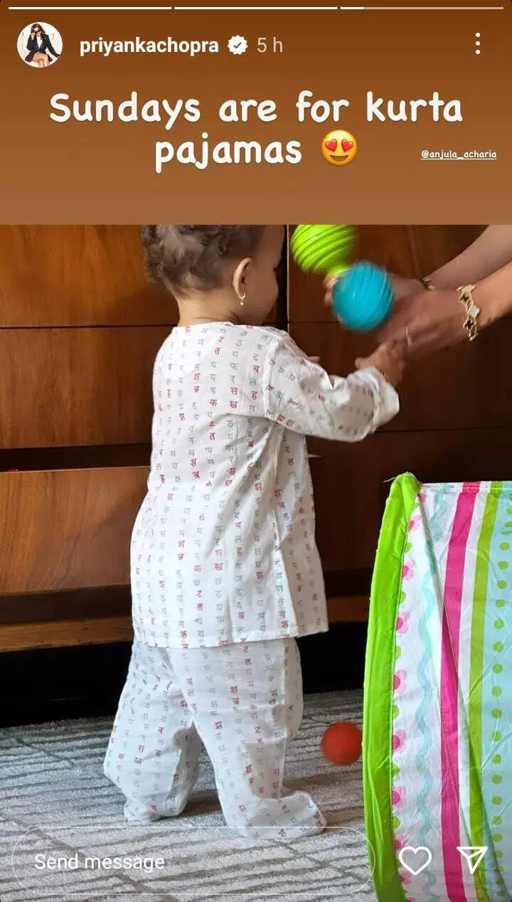 Priyanka Chopra, Daughter Malti Marie's Weekend Plans Include Kurtas ...