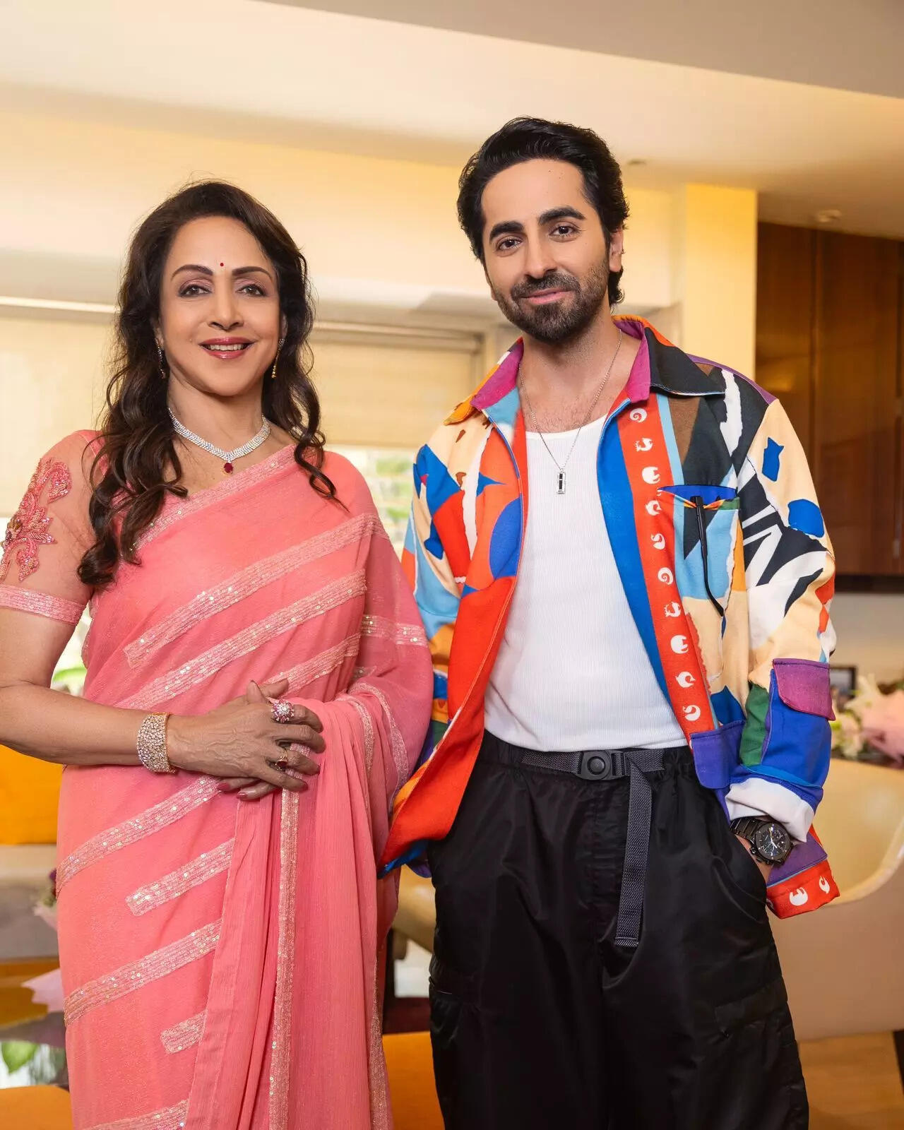 Ayushmann Khurrana Meets OG 'Dream Girl' Hema Malini Ahead Of Dream ...