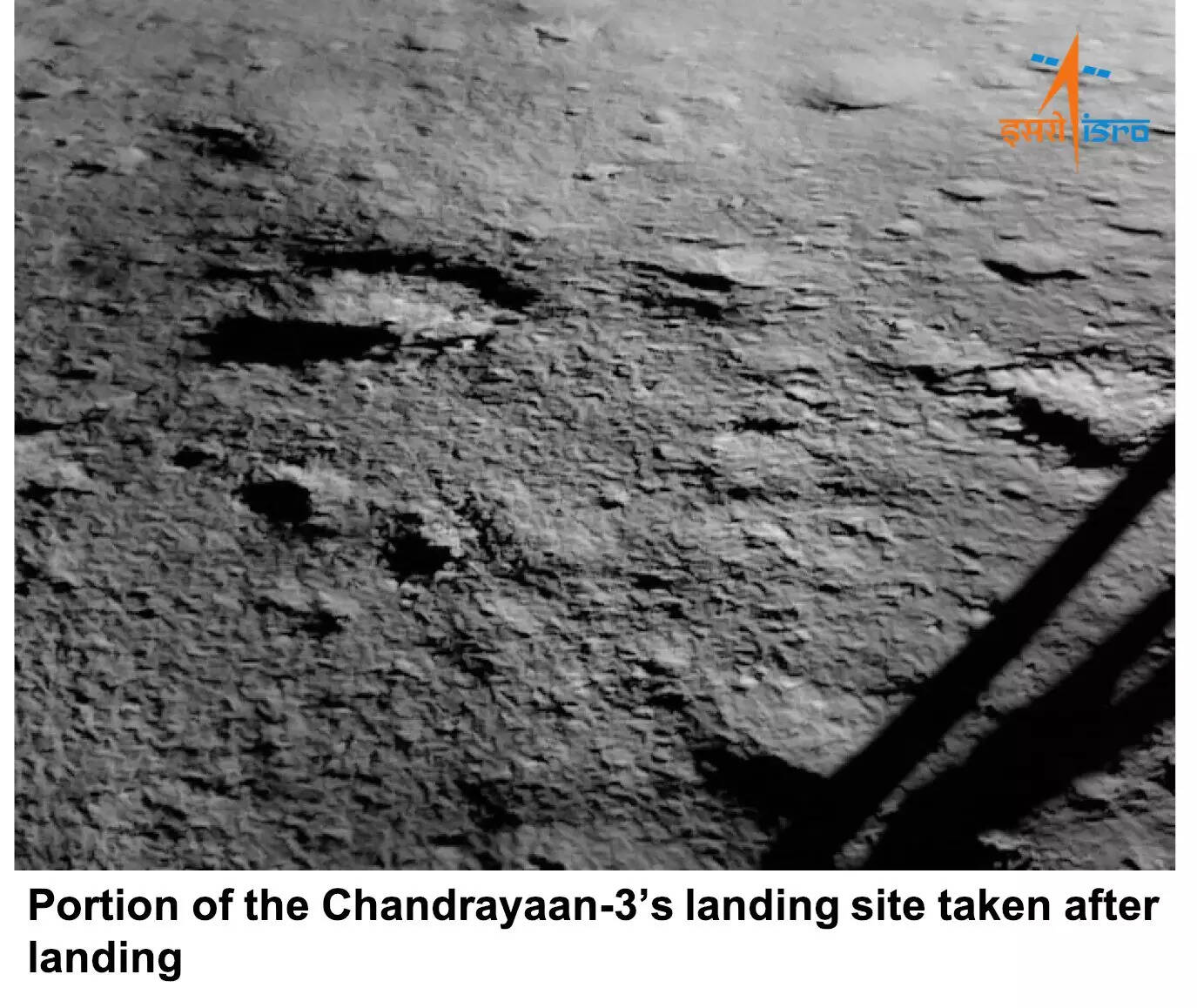 Chandrayaan 3: Vikram Lander Sends FIRST Picture Of Moon's Surface ...