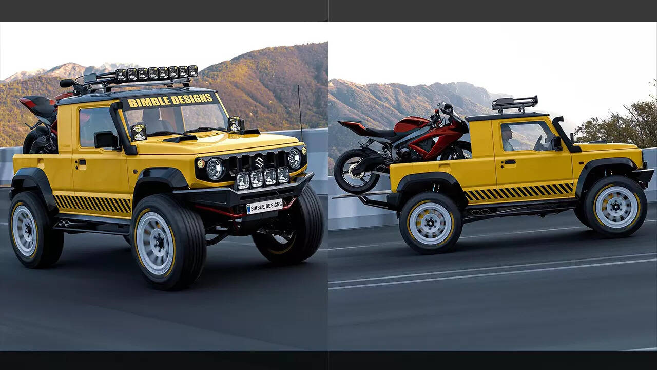 Jimny Modified | Maruti Jimny Reimaged as Urban Pick-up With Suzuki GSX ...