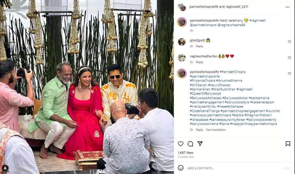 Parineeti Chopra, Raghav Chadha Are All Smiles In UNSEEN Haldi Ceremony Pic | Times Now