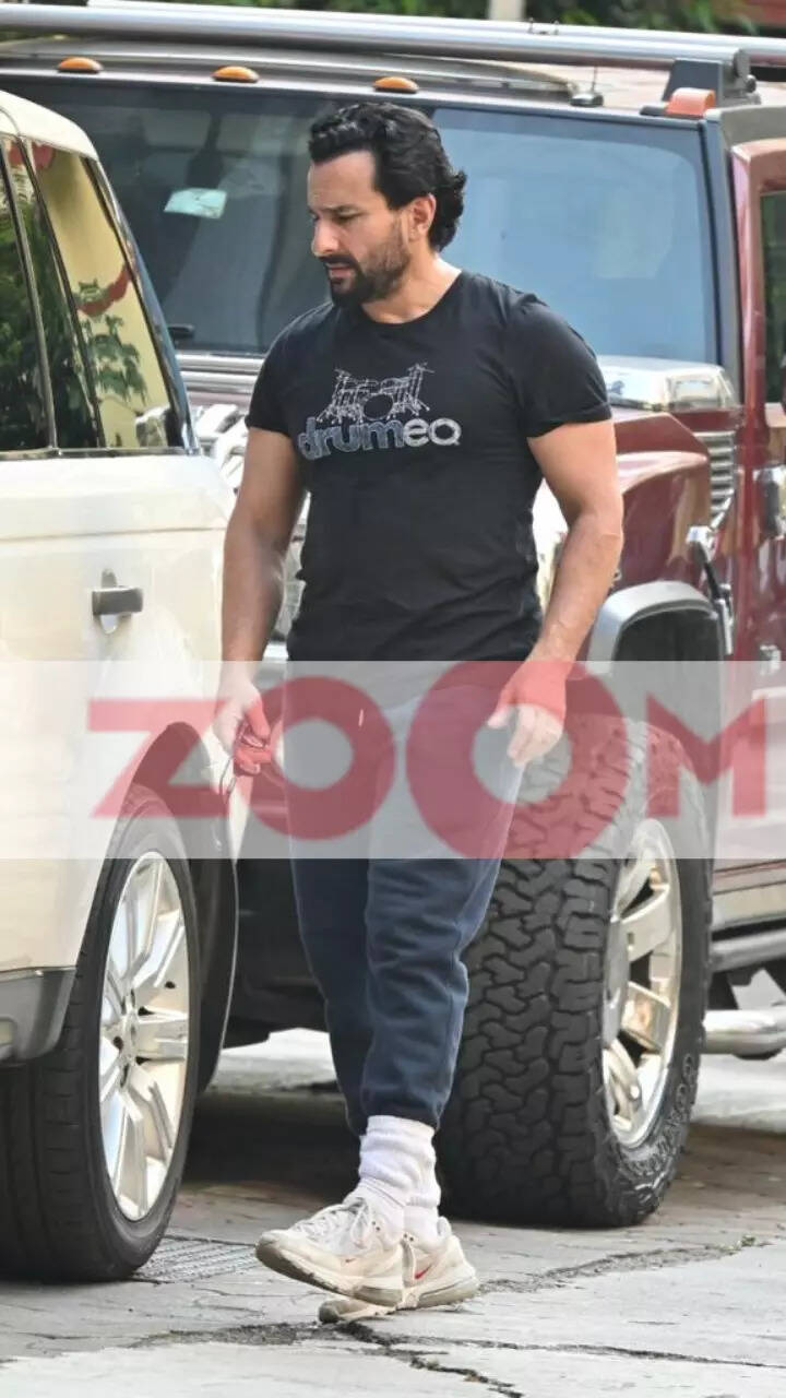 Exclusive! Saif Ali Khan Oozes Sturdiness Post Sweaty Gym Session In ...