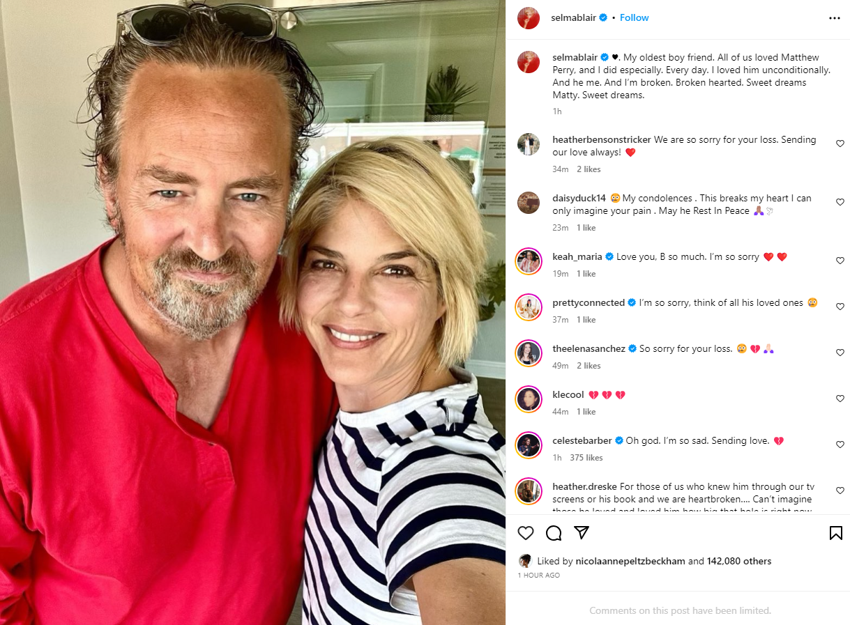 Matthew Perry No More! Selma Blair, Olivia Munn And More Hollywood ...