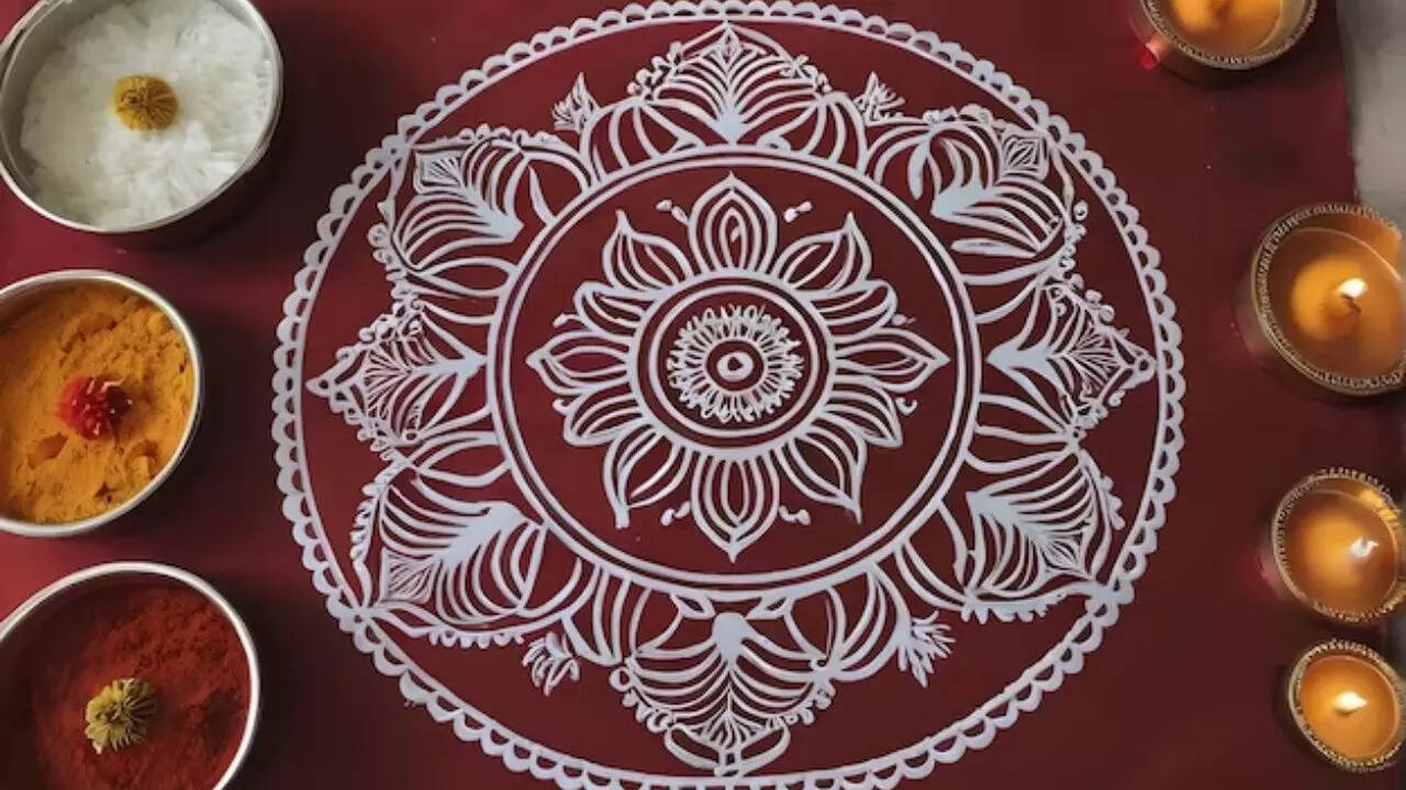 16+ Dhanteras Rangoli design Images, Photos, Alpana Rangoli, Diya ...