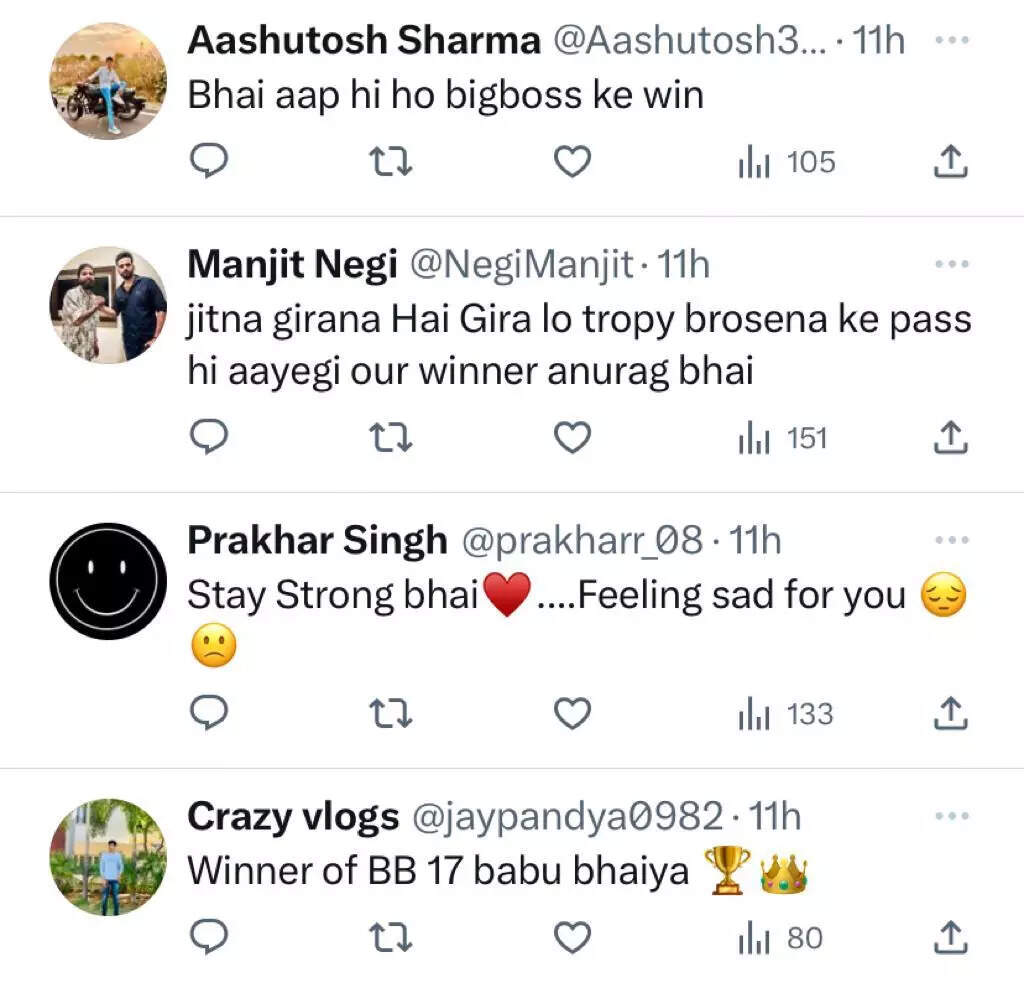 Bigg Boss 17: Fans Demand Justice For UK07 Rider; Trend 'Anurag Is The ...