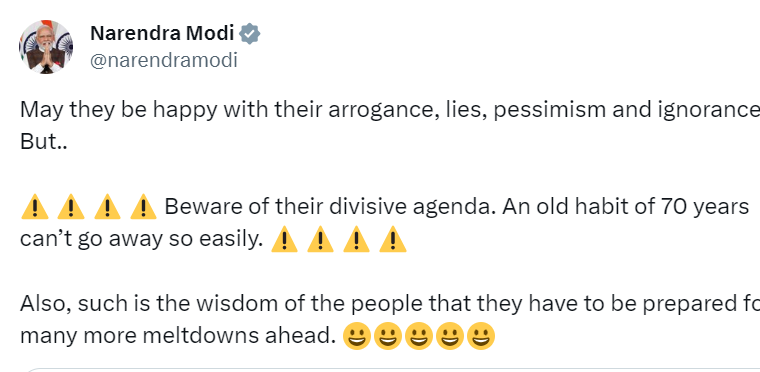 Modiji Using Emoji Is The Buzz Of The Town | No, The Account Is Not ...