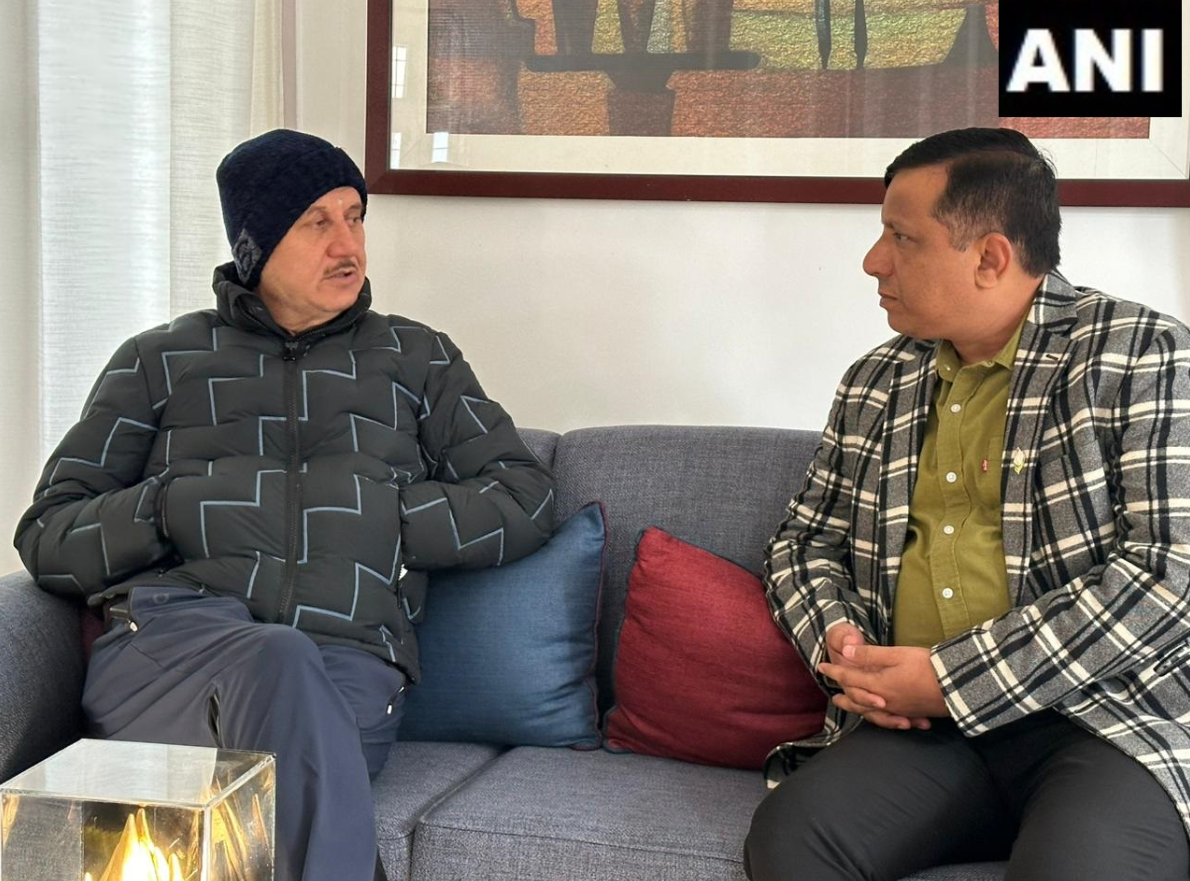 Anupam Kher Meets Uttarakhand Film Development Council Chief Banshidhar ...