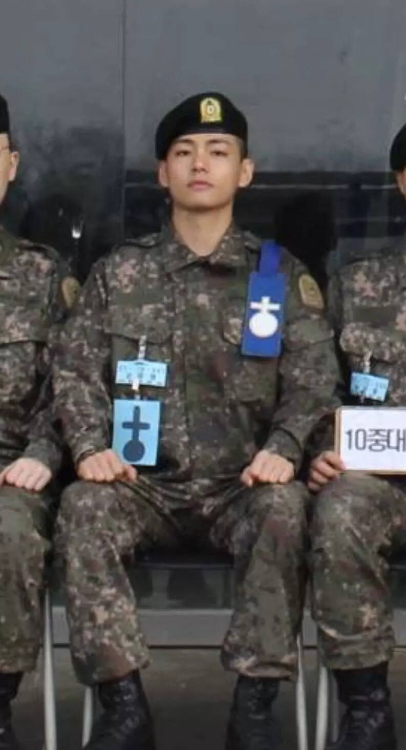 BTS Military Service: V Appointed As Platoon Leader, RM Dons Army ...
