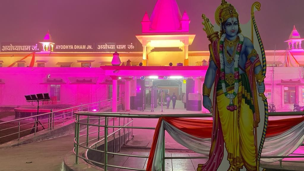 IN PICS: Ayodhya Dham Railway Station Decked Up Ahead Of PM Modi's ...