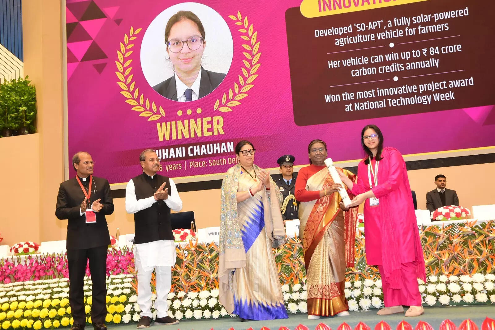 Delhi's Suhani Chauhan Gets Bal Puraskar, Reveals How Her Agri-Vehicle Will Benefit Small ...