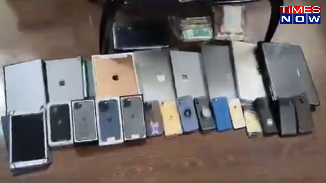 Telangana Acb Raids Properties Worth Rs 100 Crore Iphones Seized In