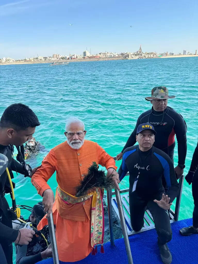 PM Modi in Dwarka: All About The Submerged City Of Dwarka, Where PM ...
