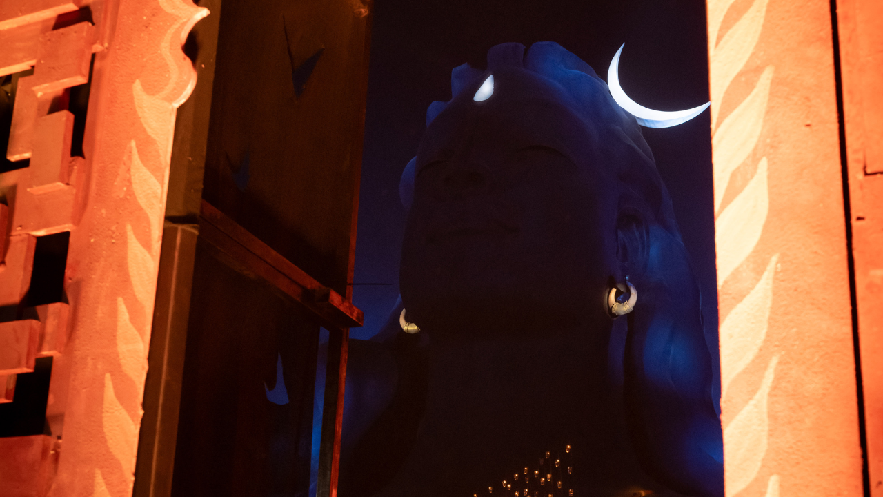 Adiyogi In Different Colours Of Light | India News, Times Now