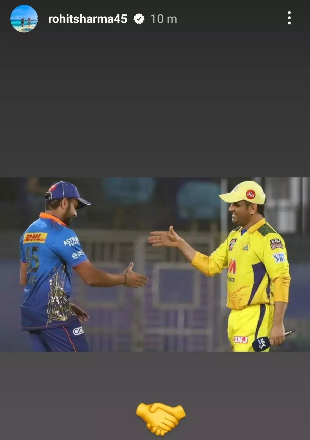 Rohit Sharma's Special Message For MS Dhoni After CSK-MI Captaincy ...
