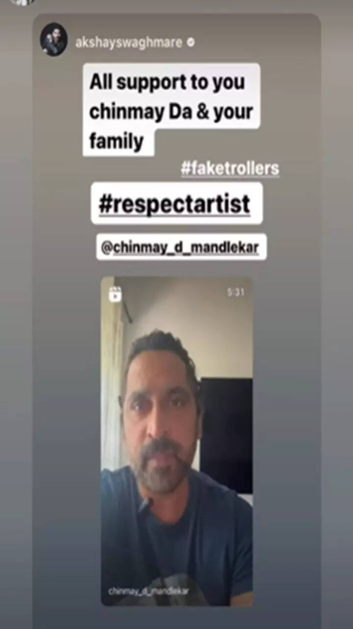 marathi film industry shows full support to chinmay mandlekar over ...