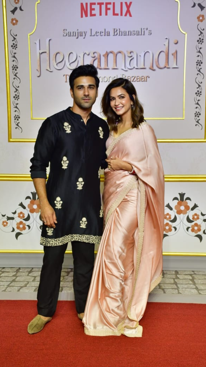 Pulkit Samrat And Kriti Kharbanda Nail Stunning Ethnic Wear For First ...