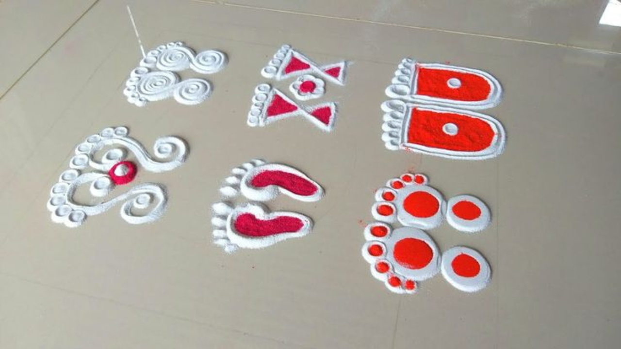 Akshaya Tritiya Rangoli 2024 Designs & Ideas: पूजेच्या ठिकाणी आणि ...