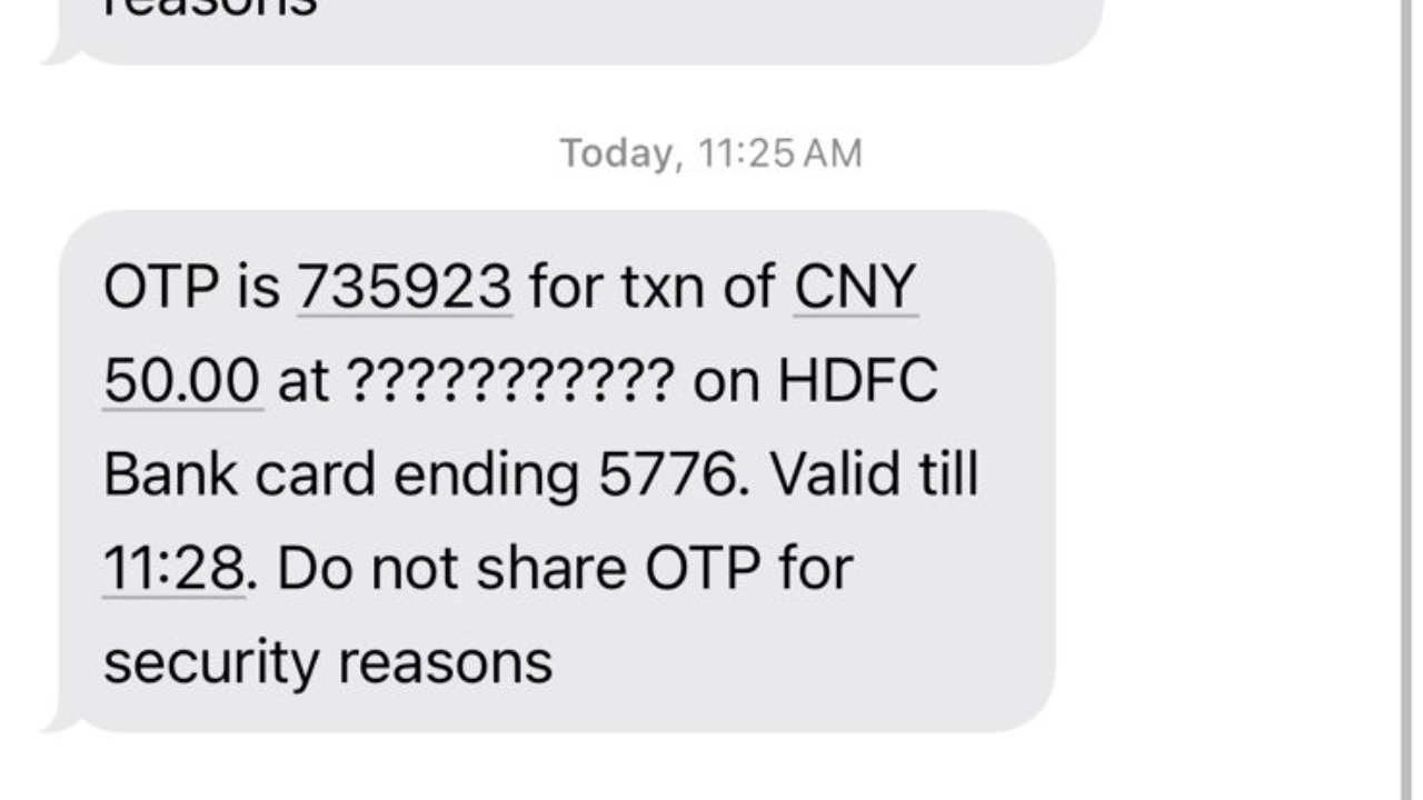 HDFC Bank Data Leak? Customer Receives Several OTPs For 'Fraud' Transactions In Different ...