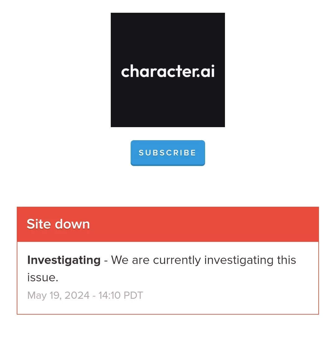 Character.ai Down? Users Say Server Not Working, Company Responds ...