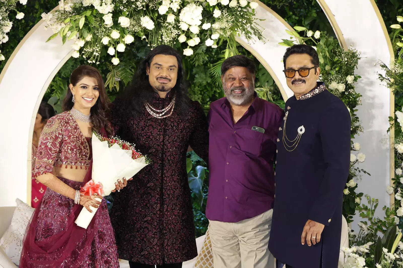 Varalaxmi-Nicholai’s wedding reception: MK Stalin, AR Rahman, Suresh ...