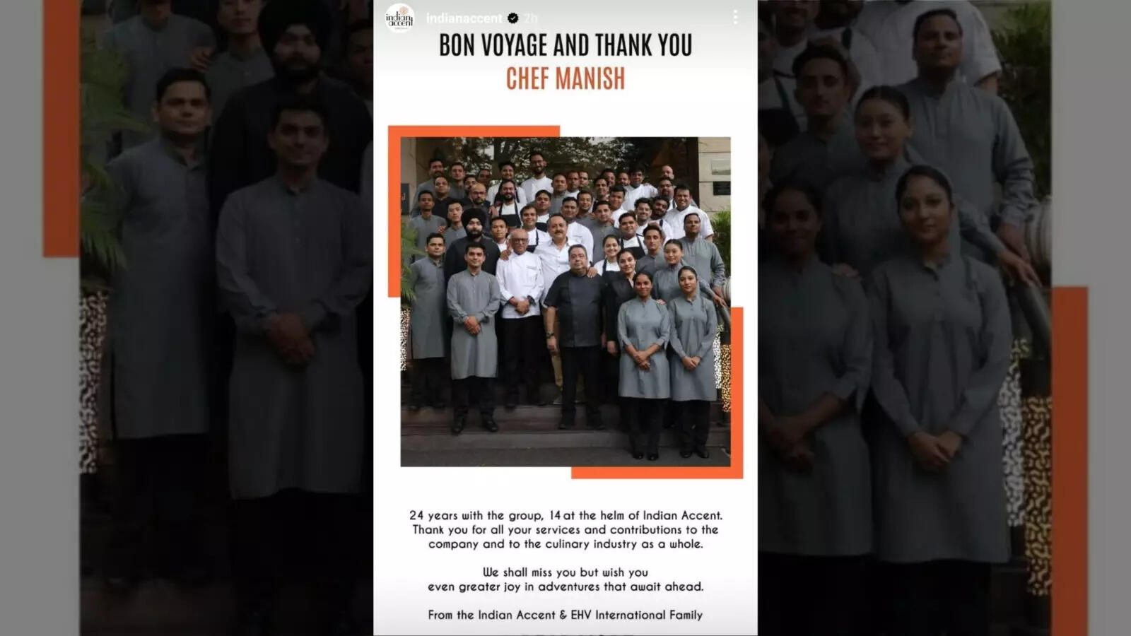 Chef Manish Mehrotra Restaurants: Chef Manish Mehrotra Bids Adieu To ...