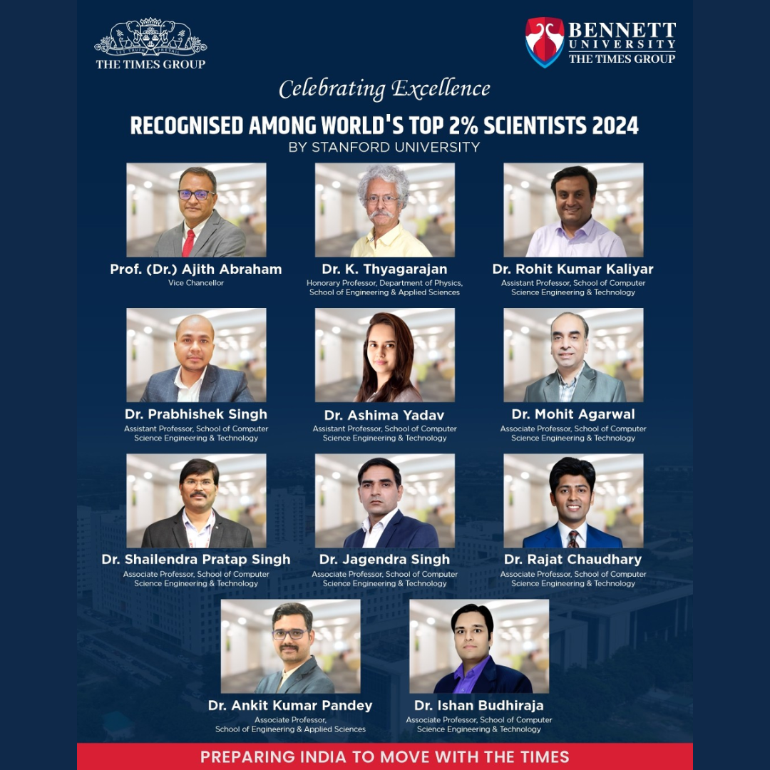 11 Bennett University Faculty Ranked Among Top 2% Scientists | Times Now