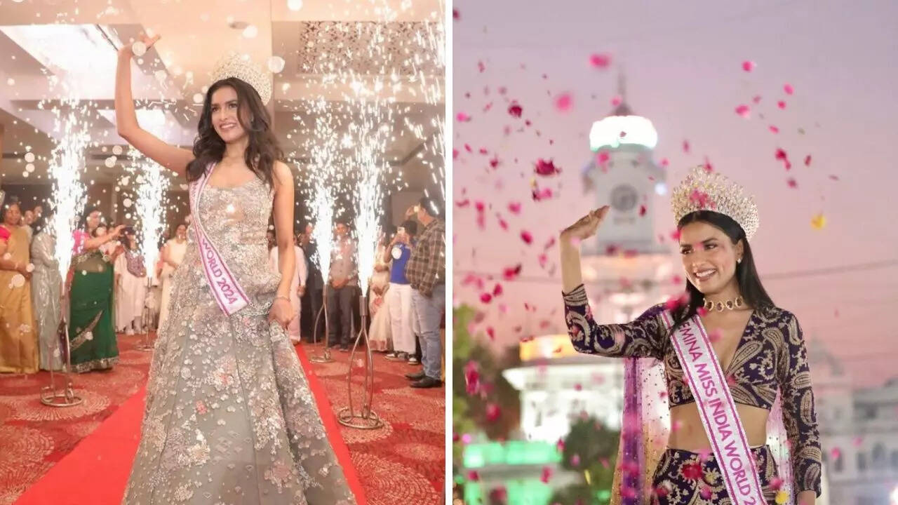 Femina Miss India World 2024, Nikita Porwal, Welcomed Like Royalty in ...