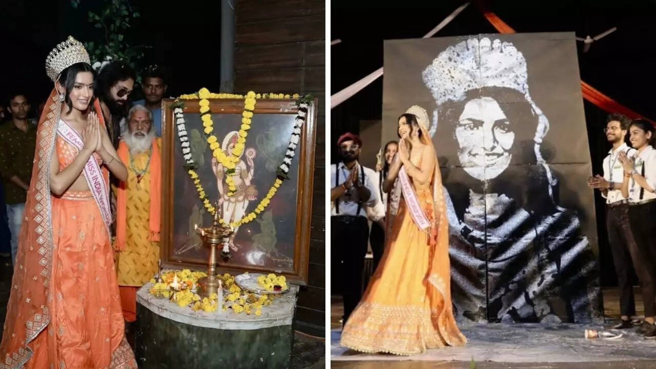 Femina Miss India World 2024, Nikita Porwal, Welcomed Like Royalty in ...