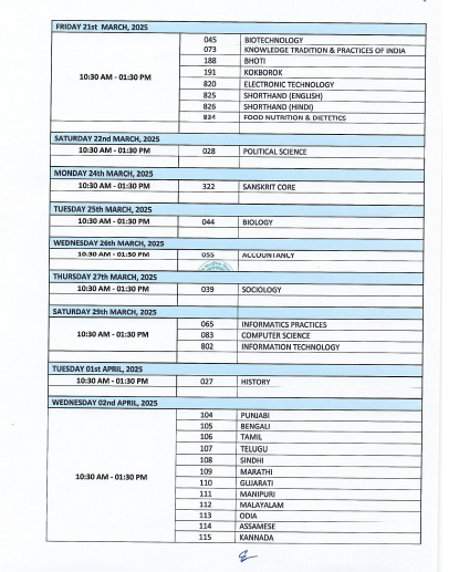 CBSE Class 12 Datesheet 2025 Released On cbse.gov.in, Check Full ... CBSE Class 12 Datesheet 2025 Released On cbse.gov.in, Check Full ...