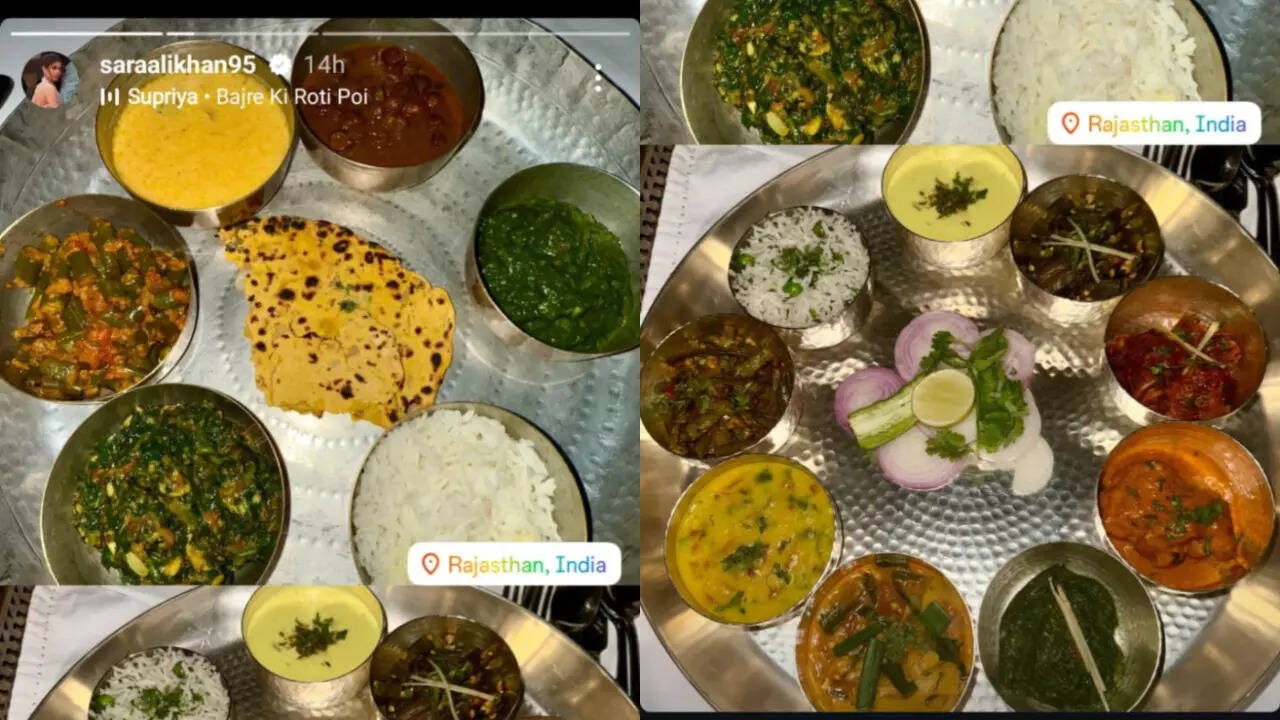 Saag, Bajra Roti And More, Sara Ali Khan's Rajasthani Thali Is A ...
