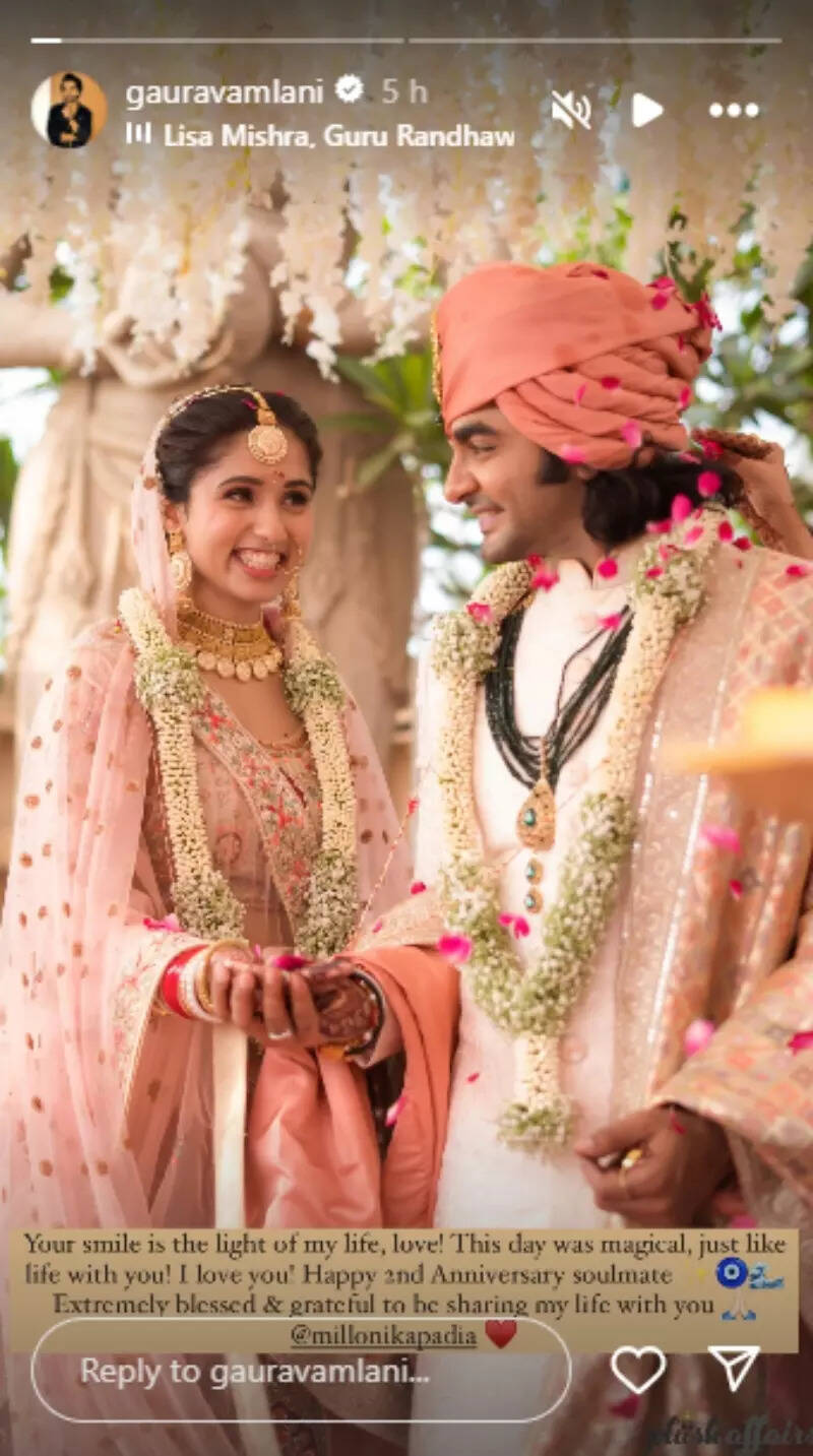 Anupamaa Fame Miloni Kapadia Celebrates 2nd Wedding Anniversary ...