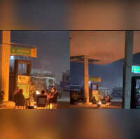 Video: Fire Started at Gas Station Near Fuel Dispenser to Keep Warm | Times Now