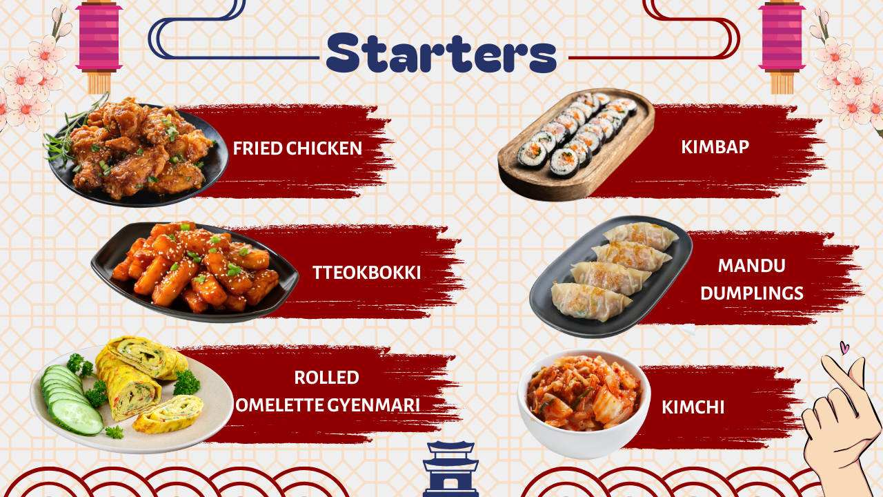 Korean Themed New Year Party Menu- Starters To Dessert Dishes To ...