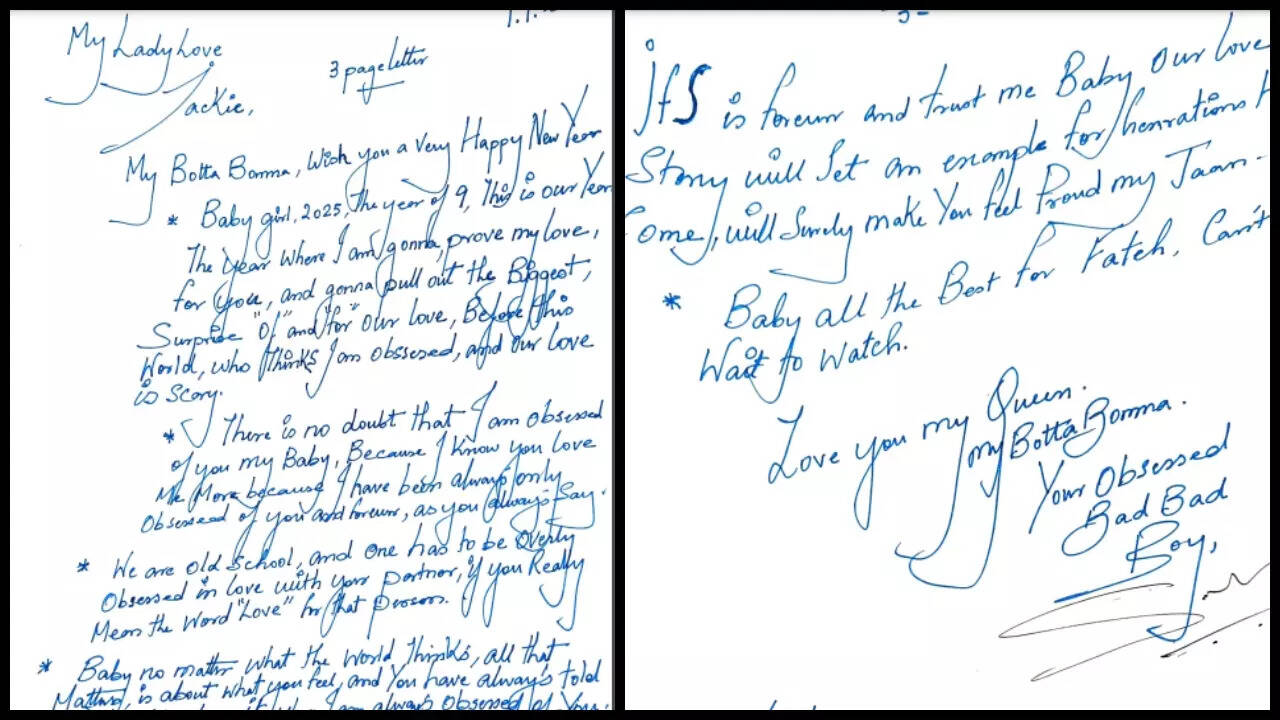 Sukesh Chandrashekhar Love Letter To Jacqueline Fernandez Ahead Of ...