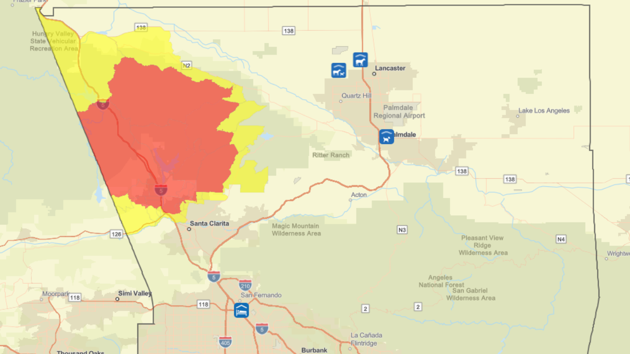 Hughes Fire Evacuation Map: THESE Are Zones Near Castaic, All Emergency ...