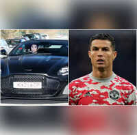 Man United vs Atletico: Ronaldo arrives at training in brand new Aston ...