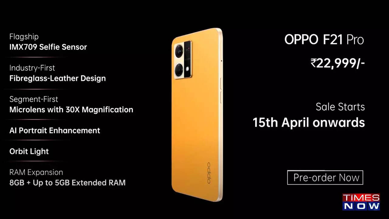 Oppo launches F21 Pro 4G and 5G smartphones along with Oppo Enco Air2 ...