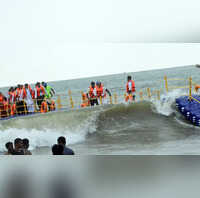 Karnataka: Floating bridge inaugurated by MLA K Raghupathi Bhat at ...