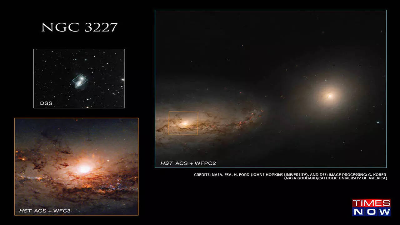 Hubble telescope captures two galaxies in a turbulent gravitational ...