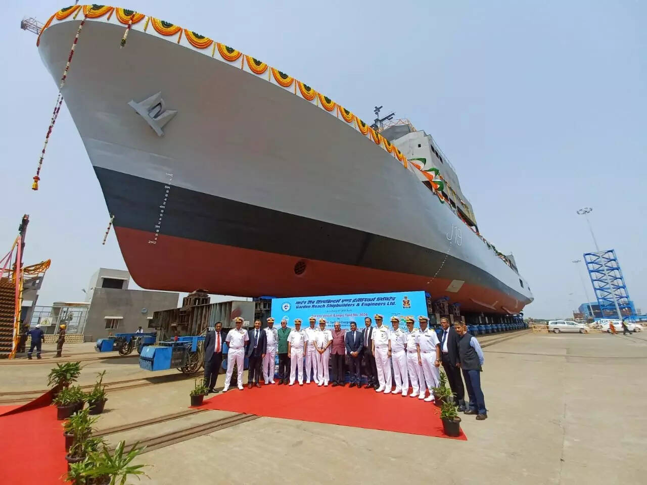 GRSE launches ‘INS Nirdeshak’ for the Indian Navy, to replace ... GRSE launches ‘INS Nirdeshak’ for the Indian Navy, to replace ...